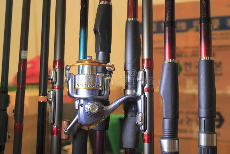 Fishing Rod and Tackle Box stock image. Image of fisher - 16092415