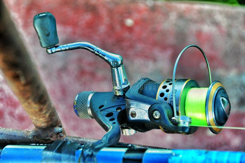 Fishing rod reel stock image. Image of activity, equipment - 56169291