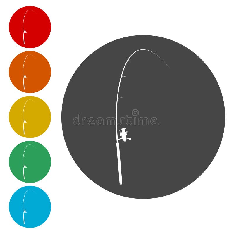 Fishing Rod Circle Stock Illustrations – 1,091 Fishing Rod Circle Stock ...
