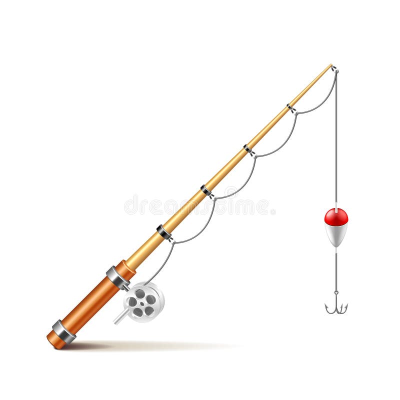 Fishing rod stock vector. Illustration of object, angler - 15334512