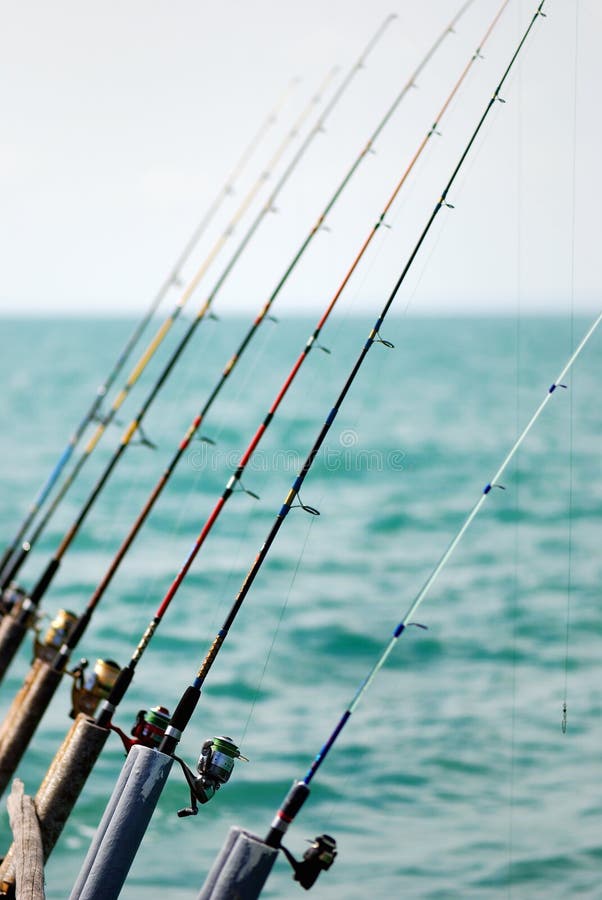 Fishing Rods stock image. Image of lake, holiday, flyfishing - 7985141