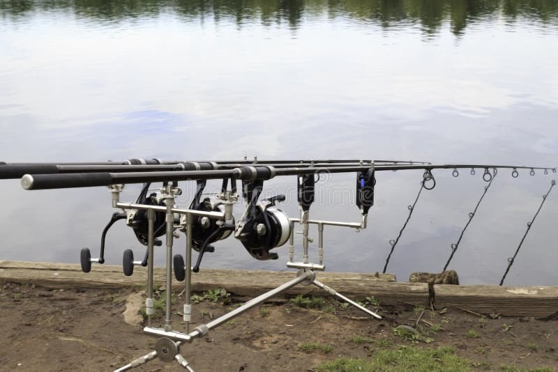 Young Fisherman Posing with Fishing Pole Stock Image - Image of leisure ...