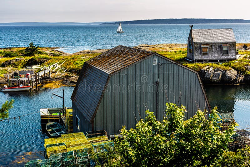 Blue Rocks, Lunenburg, Nova Scotia, Canada Stock Image - Image of ...