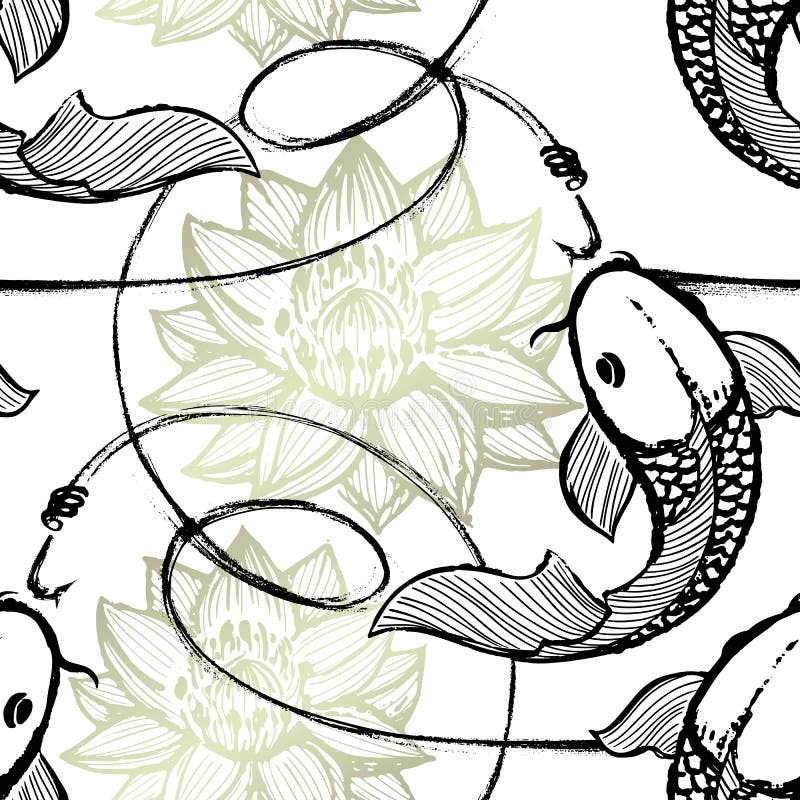 Fishing seamless pattern stock vector. Illustration of design - 76186916