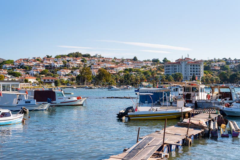 Fishing Seaport in a Coastal Village Stock Image - Image of summer ...