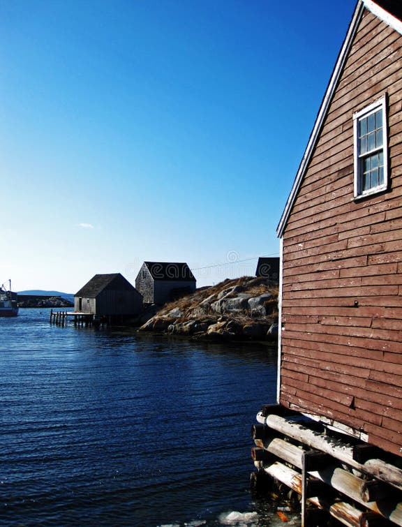 Fishing Shacks stock photo. Image of fishing, attraction - 13892444
