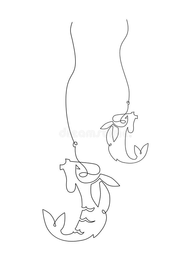 Fishing. Small Fish that Has Swallowed the Bait on the Hook. Catch ...