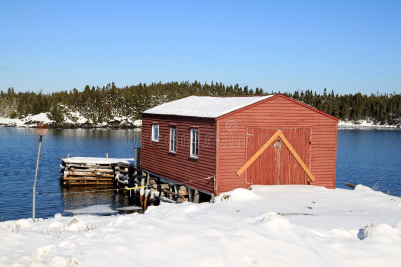 Fishing Stages stock photo. Image of bonavista, calm - 18278118
