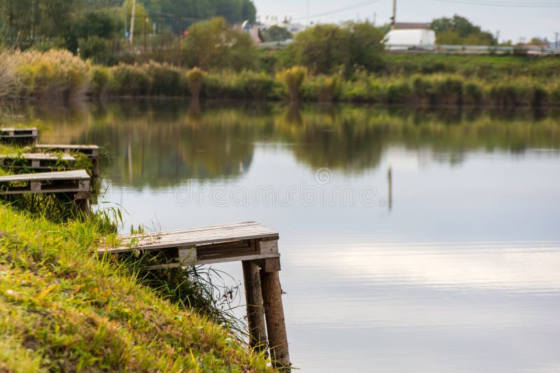 Fishing Stand in Spring Season Stock Photo - Image of spring, fishing ...