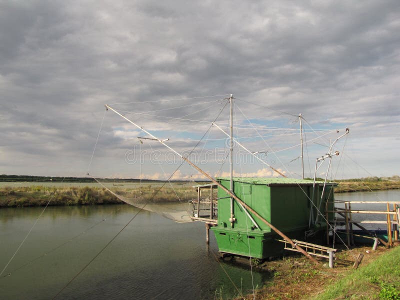 Fishing structure stock image. Image of wood, port, float - 18535075