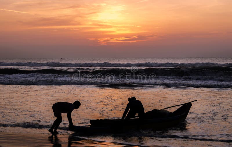 Fishing at Sunrise stock photo. Image of morning, ready - 58504850