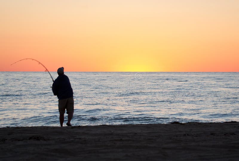 Fly-fishing at sunset stock image. Image of outdoor, landscape - 3116273