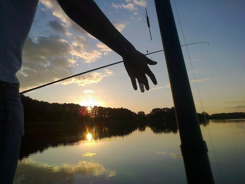 Sea Fishing at Sunset, Amazing Sky Stock Photo - Image of blue, amazing ...