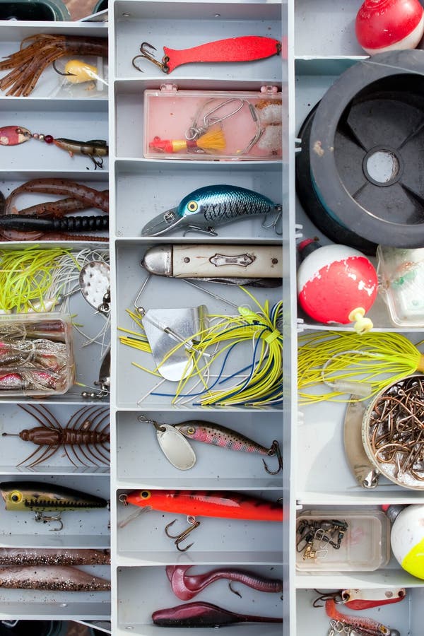 Fishing Tackle Box stock photo. Image of fully, fisherman - 14056276