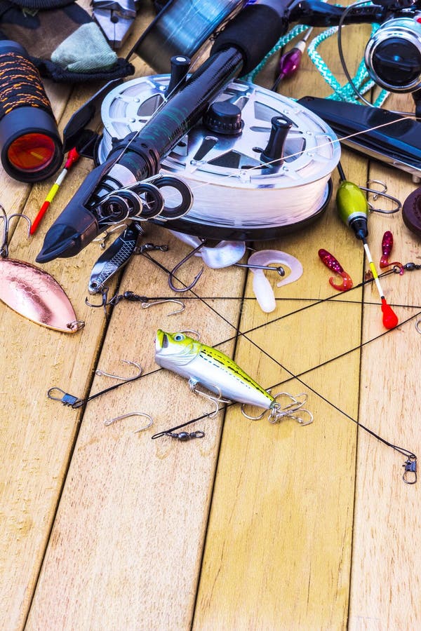 Fishing Tackle stock image. Image of leisure, fishing - 43774441