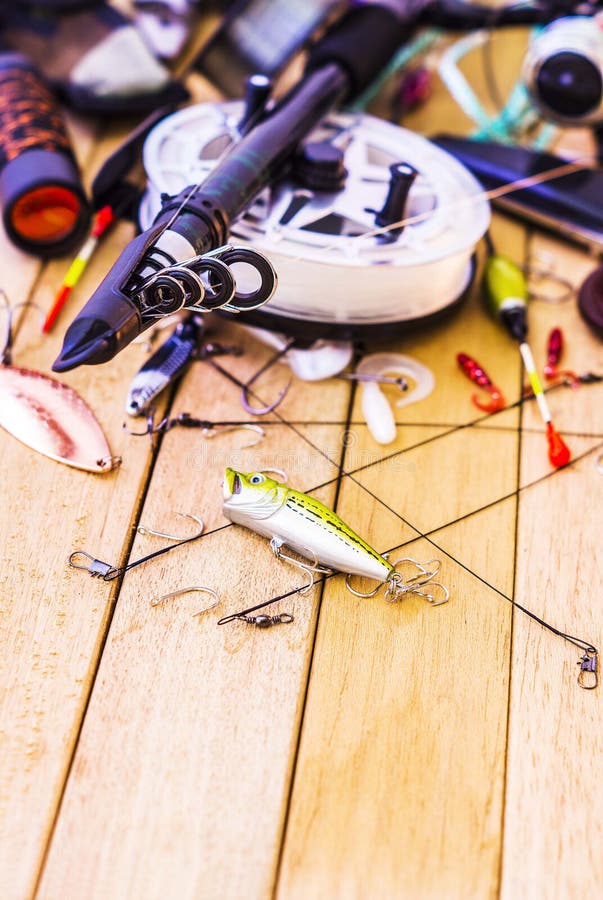 Fishing Tackle stock photo. Image of life, pursuit, hobbies - 43774482