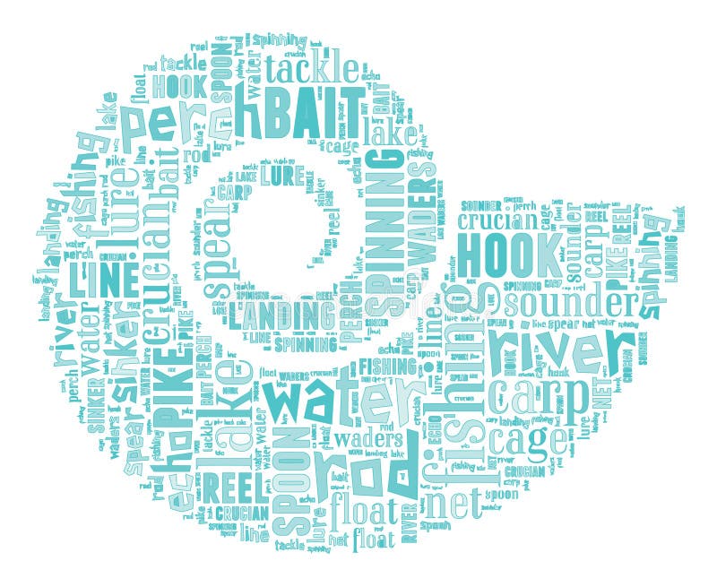 Fishing Tag Cloud - Vector Illustration Stock Vector - Illustration of ...