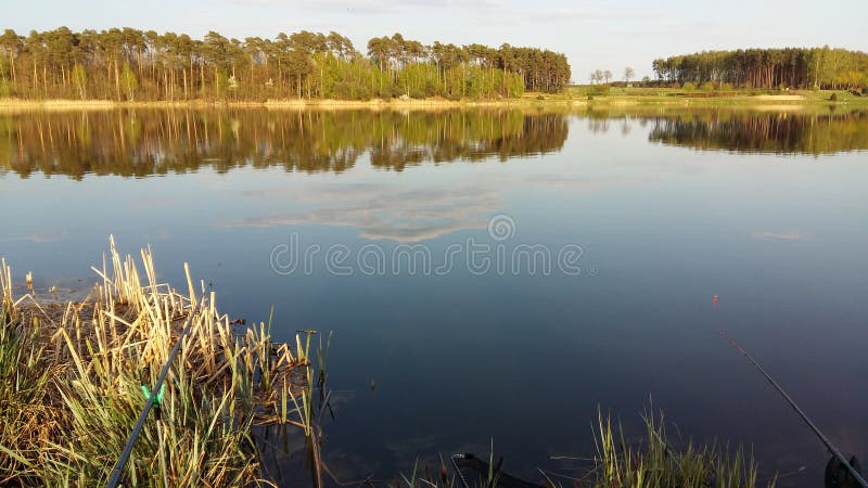 Fishing time stock image. Image of fishing, lake, time - 53601855