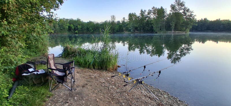 Fishing Time, Relax in Nature. Carp Method Stock Image - Image of ...