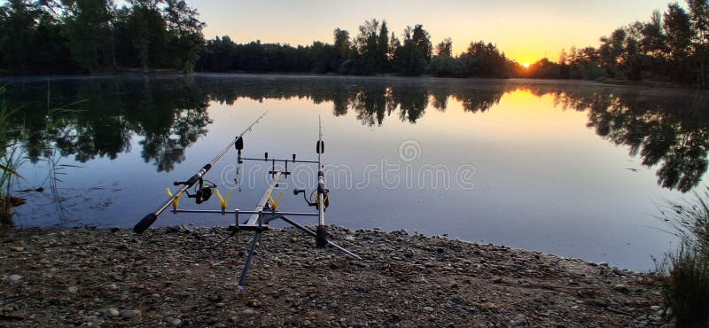 Fishing Time, Relax in Nature. Carp Method Stock Photo - Image of water ...