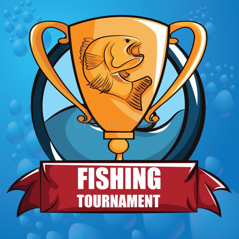 Fishing Tournament Design. Vector Illustration Decorative Design Stock ...
