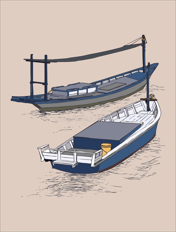 Sea Fisherman Trawler Sketch Stock Illustrations – 32 Sea Fisherman ...