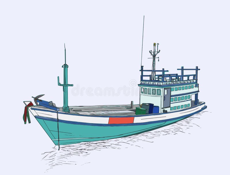 Fishing Trawler Stock Illustrations – 1,093 Fishing Trawler Stock ...