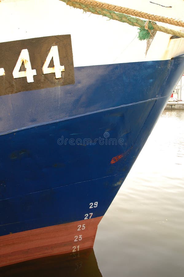 Fishing vessel bow stock photo. Image of blue, water - 41214348