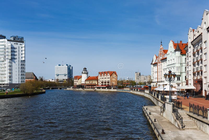 Fishing Village, Kaliningrad Editorial Stock Photo - Image of blue ...