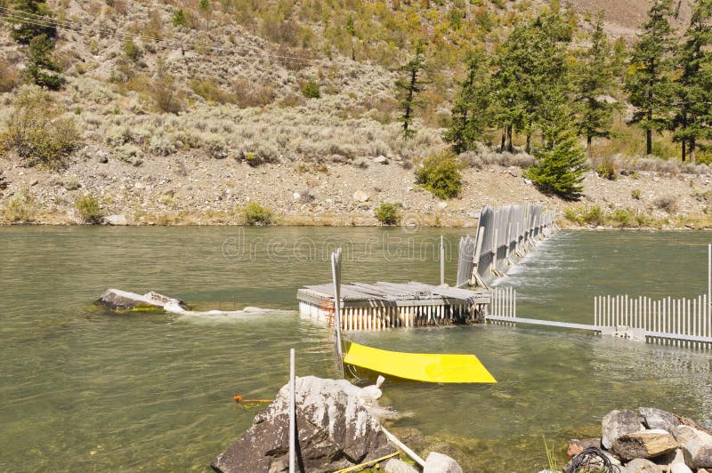 Fishing weir stock image. Image of fence, fisheries, rushing - 64792743