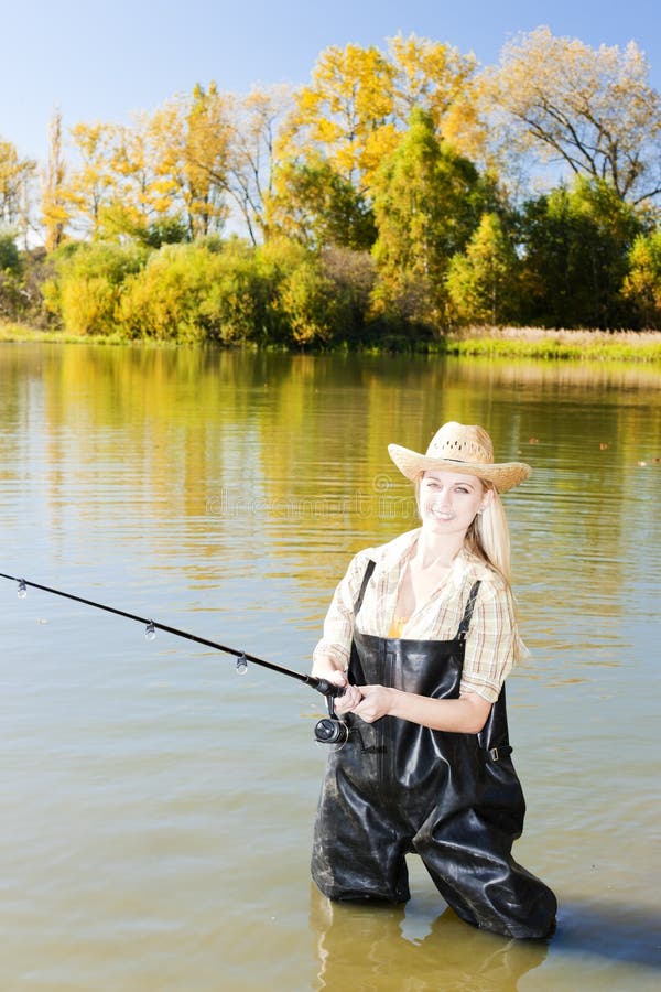 Fishing woman stock image. Image of fisherwoman, holidays - 21275557
