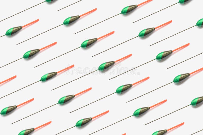 Fishing Float on White Background. Pattern for Your Design Stock Photo ...