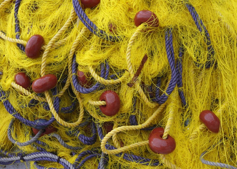 Fishnet stock image. Image of rope, work, nautical, color - 6540399