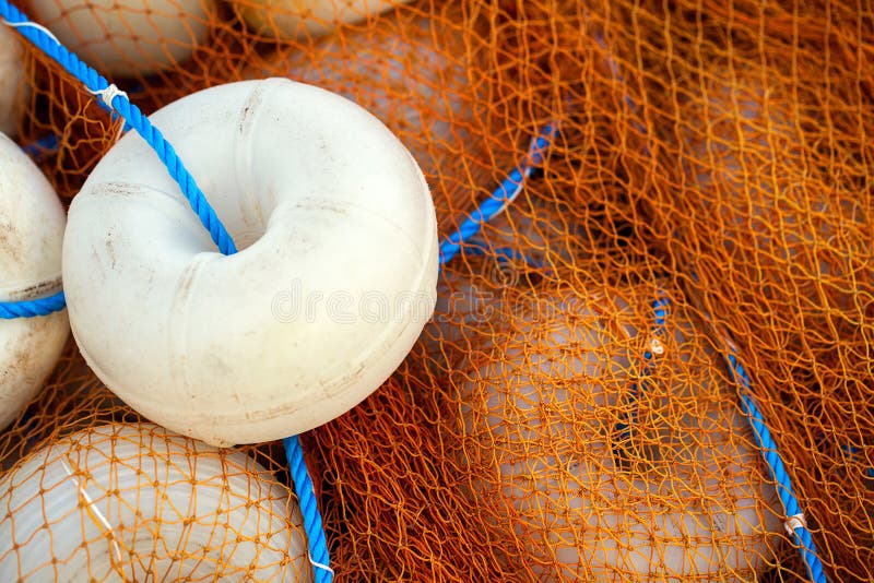 Fishnet and Fishing Lines stock photo. Image of knot - 91177196