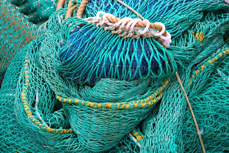 Fishnet stock image. Image of marine, fishing, green - 37223773