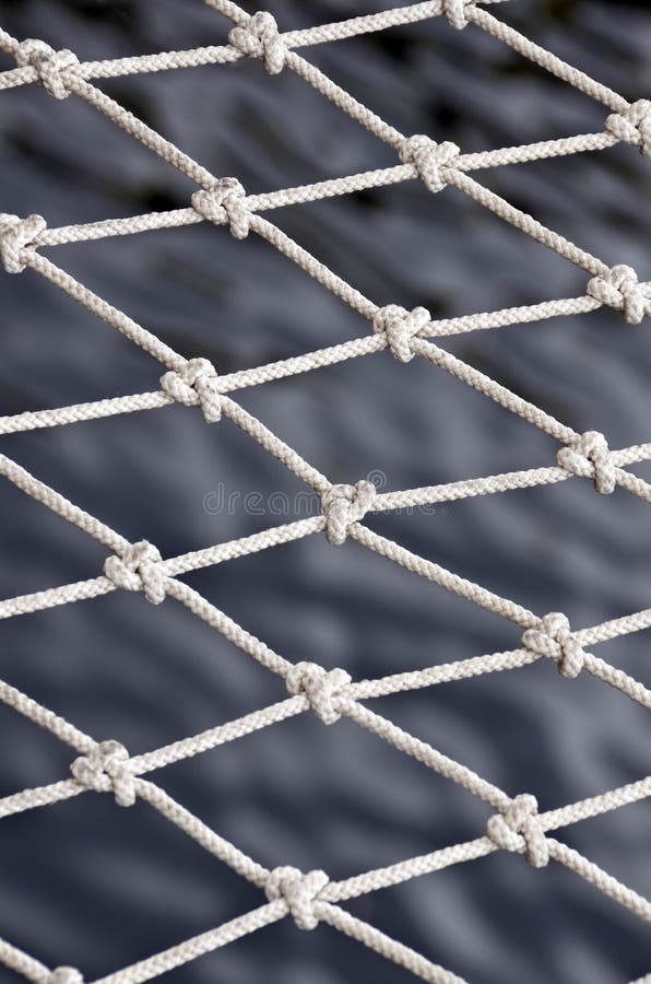 Fishnet on sea background. stock photo. Image of abstract - 34266640