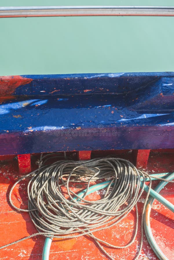 Fishnets on fish boat stock image. Image of industry - 49997615