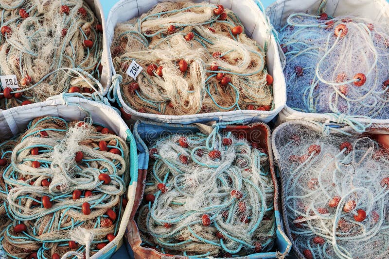 Fishnets stock photo. Image of line, collected, mesh - 50565318