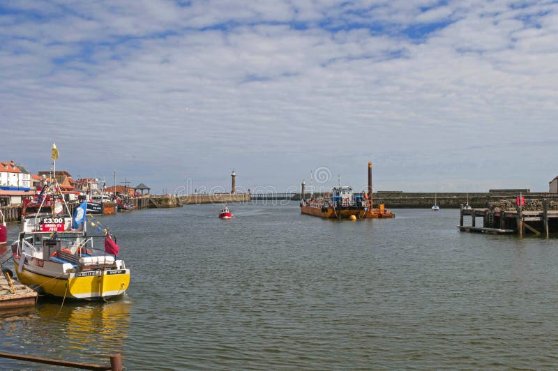 Fishng Boat Docked in Whitby Harbour Editorial Image - Image of pier ...