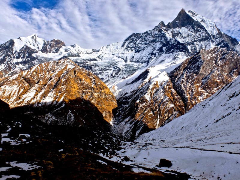 Fishtail (Machhapuchhare) stock photo. Image of macchapuchhare - 49171950