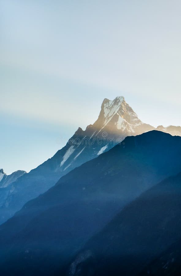 Fishtail Peak , Mount Machhapuchchhre Stock Photo - Image of camp ...