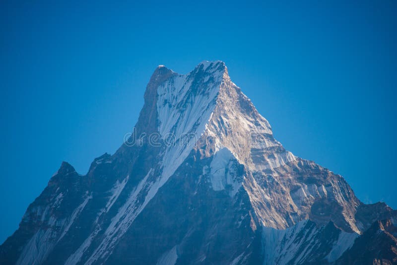 Fishtail Symbol of Machhapuchhre Mountain Nepal Stock Photo - Image of ...