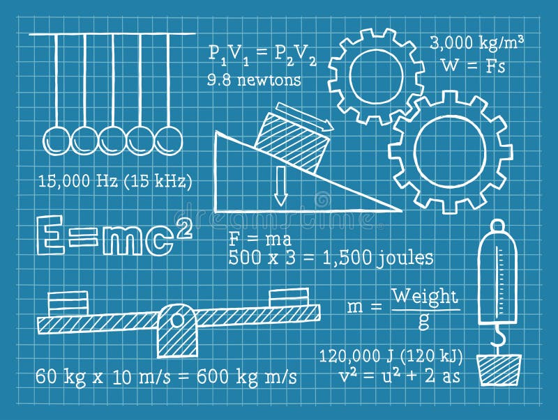 Fisica, Scienza, Scuola, Progetto Illustrazione Vettoriale ...