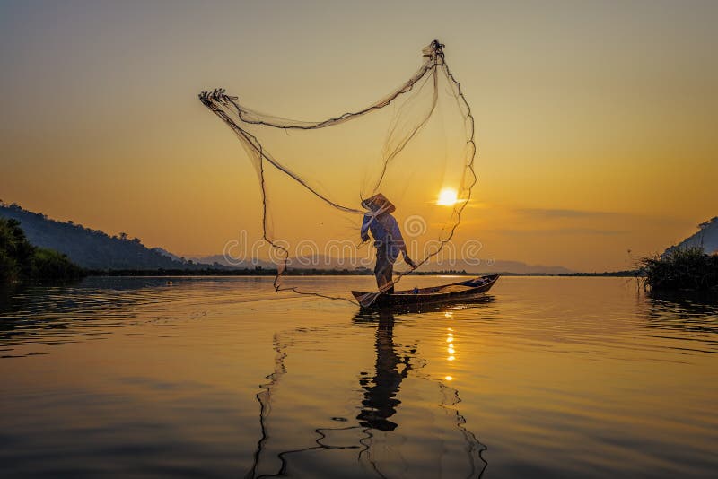 Fiskare arkivfoto. Bild av sjö, härlig, livsstil, bonde - 73227210