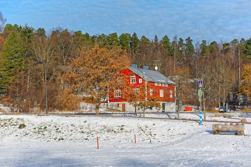Fiskars Village in Raseborg, Finland Stock Photo - Image of keittomaali ...