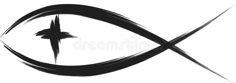 Fisksymbol vektor illustrationer. Illustration av iktus - 37989414