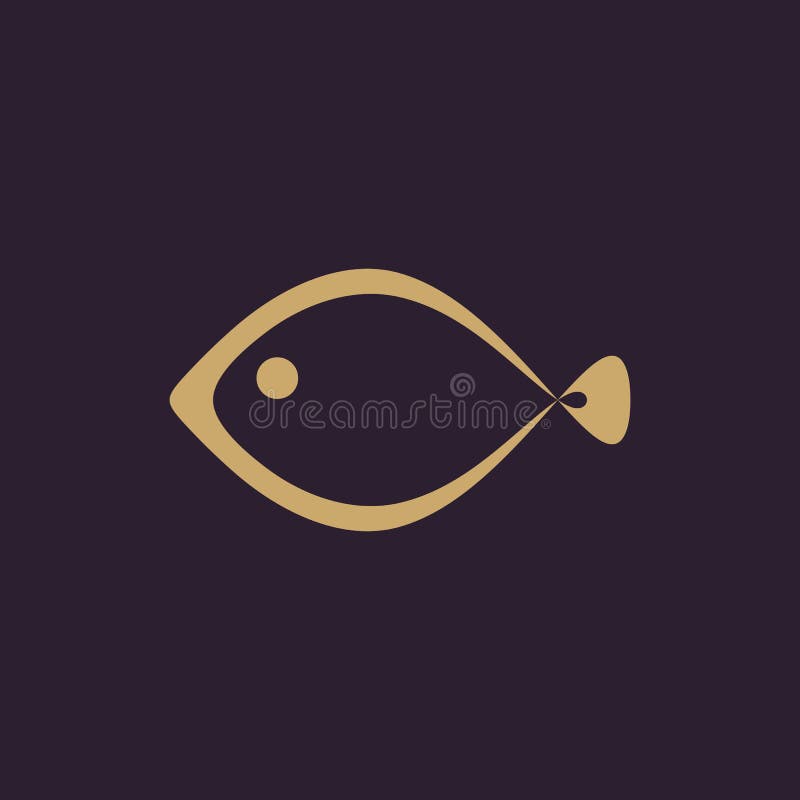 Fisksymbolen Havs- Symbol Plant Vektor Illustrationer - Illustration av ...