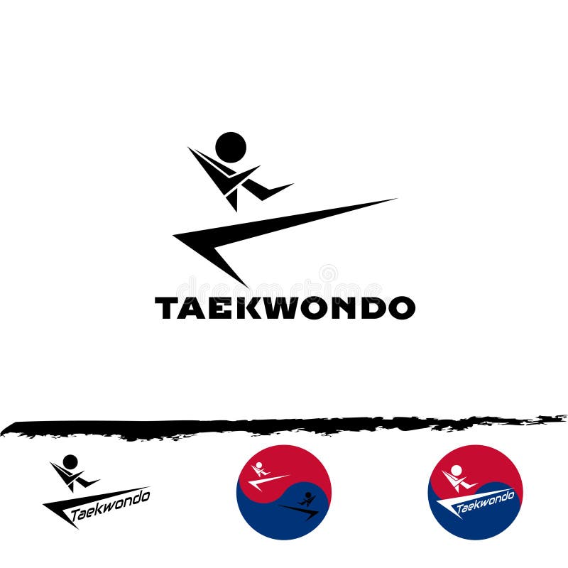 Fissi Il Logo Del Taekwondo Illustrazione Vettoriale - Illustrazione di ...