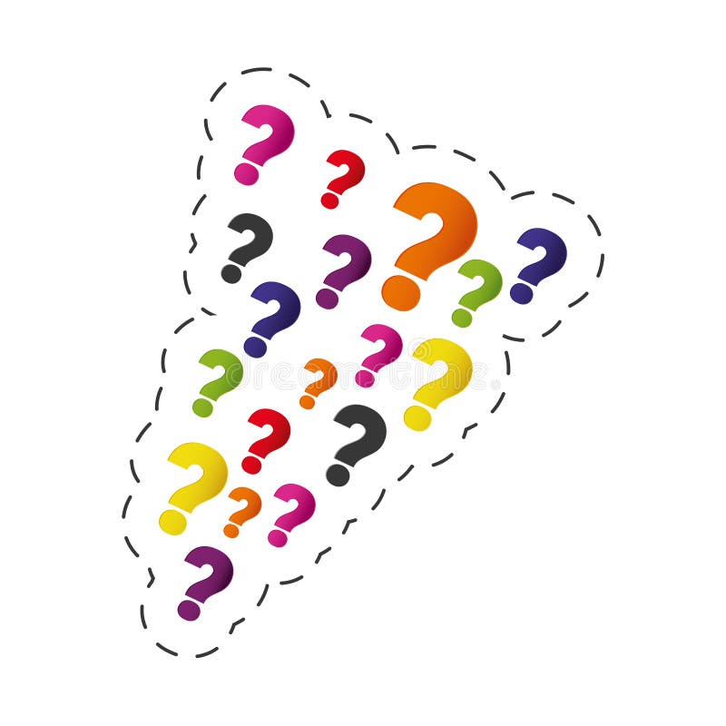 Icona Del Punto Interrogativo Progettazione Di Dubbio Grafico Di ...
