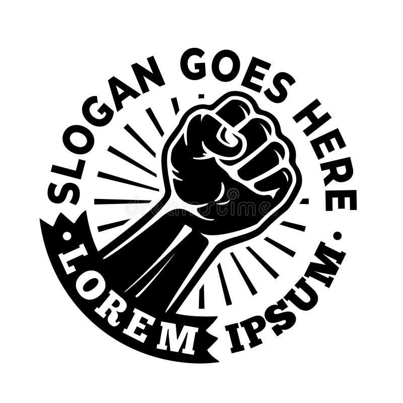 Fist Hand Power Logo. Revolution Fist Logo Design, Hand Clenched Logo ...